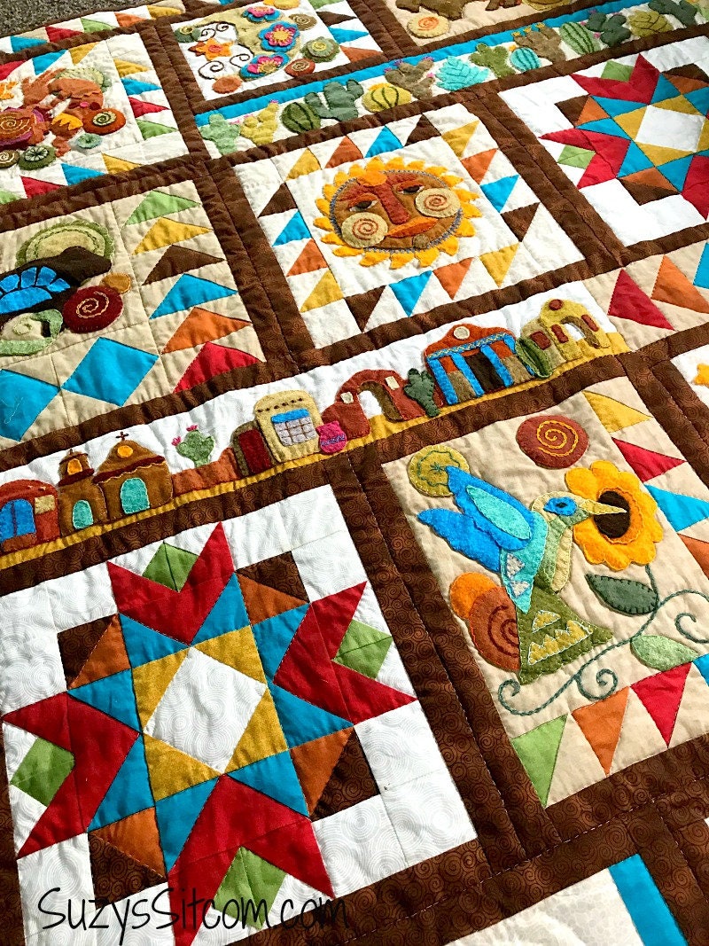 Digital Quilt Pattern, Quilt, Quilting, Sonoran Trail, Southwest ...