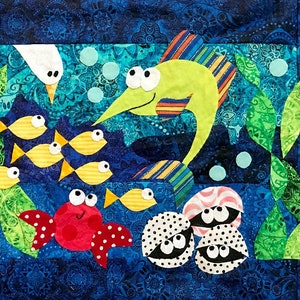 Seagull Paradise, Full Pattern, Seagull, Quilt Block Pattern, Paper ...