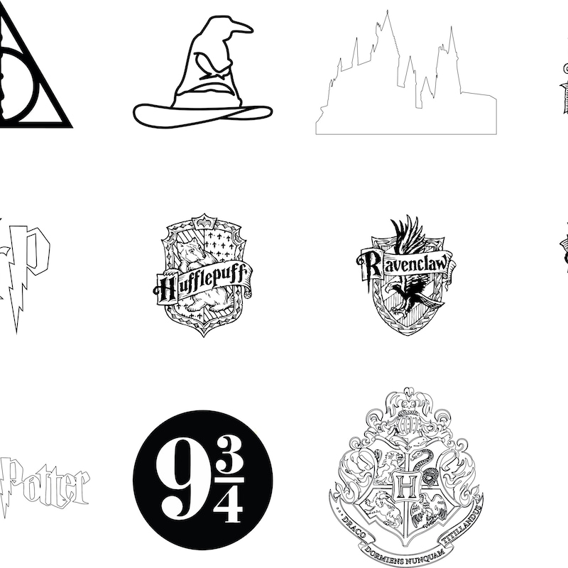 Wizarding World Symbols - Etsy