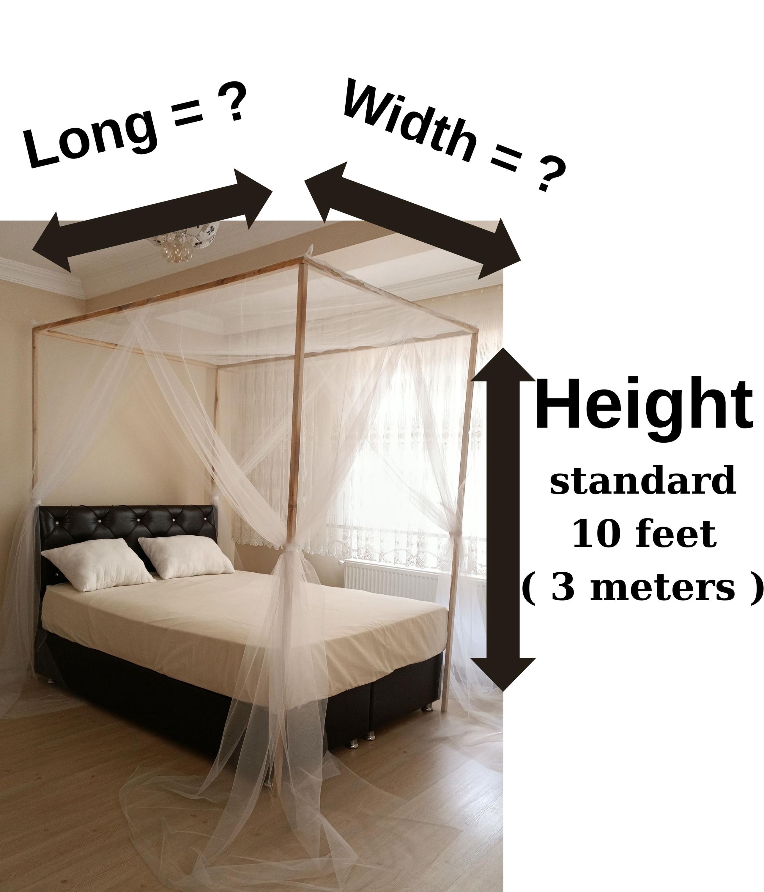 Any Size Bed Net, White Mosquito Net, Bedroom Nets, Mosquito Net Canopy ...