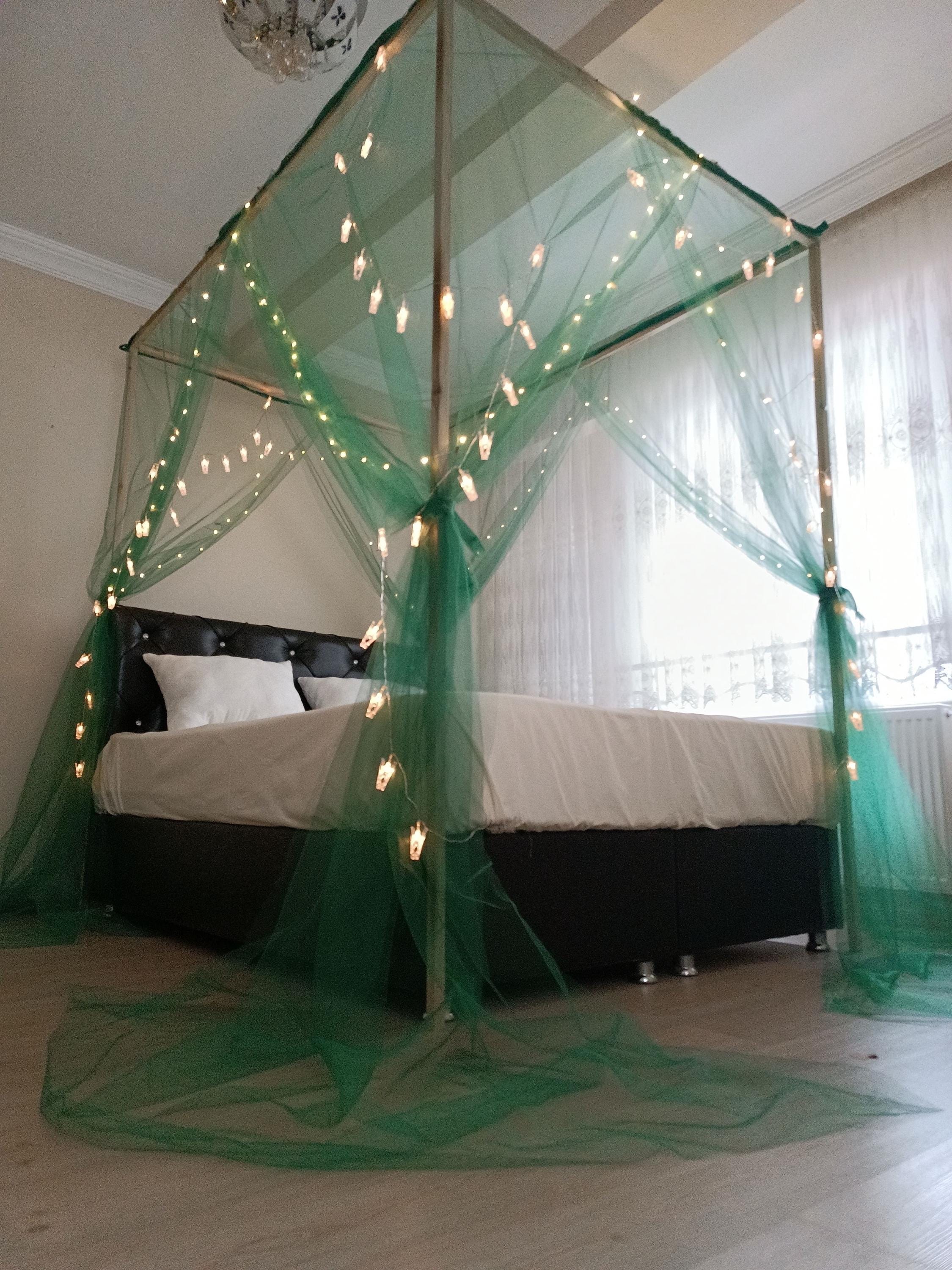 Green Mosquito Net, Bed Canopy, Canopy Bed Curtains, Mosquito Net of ...