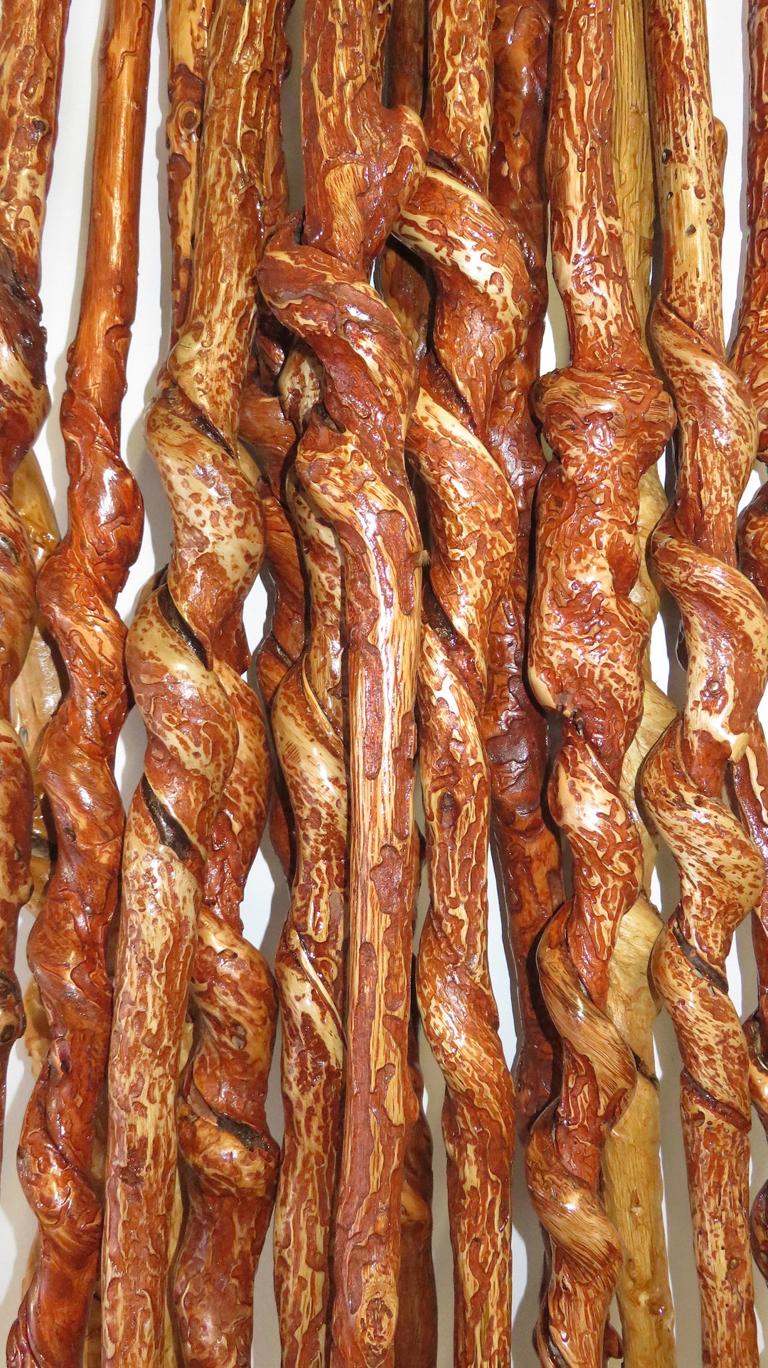 Handmade Vine Curled Worm Worked Walking Sticks (etsy) - Etsy