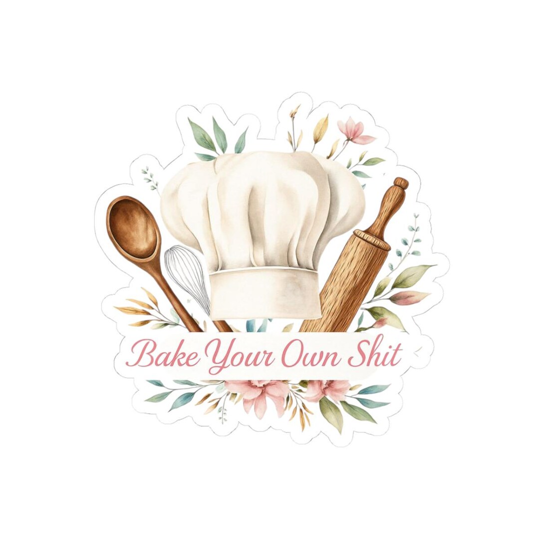 Whimsical Baking Stickers for Chefs, Funny Kitchen Decor, Gift for ...
