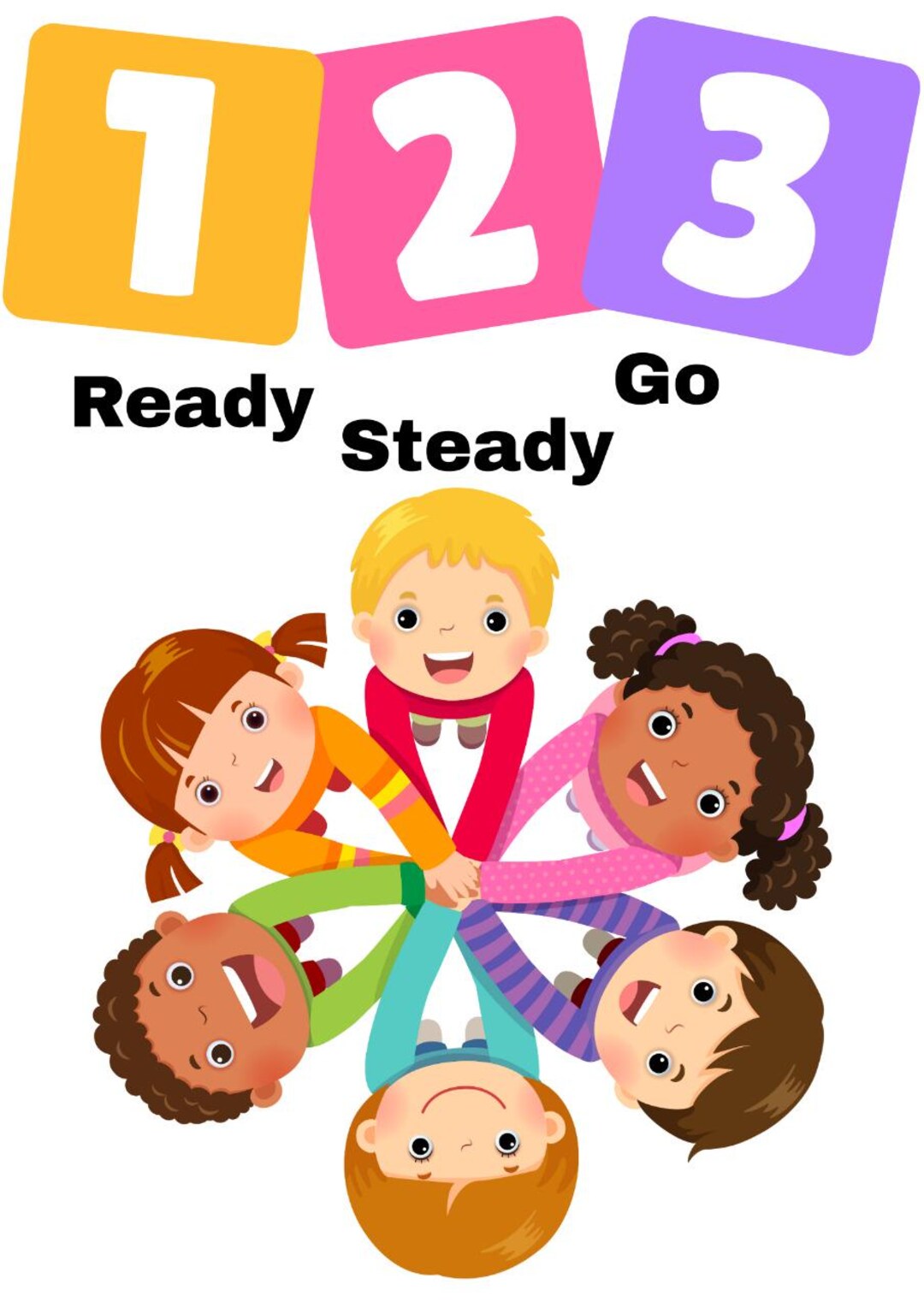 123 Ready Steady Go! Educational Flash Cards for Kids – Numbers ...