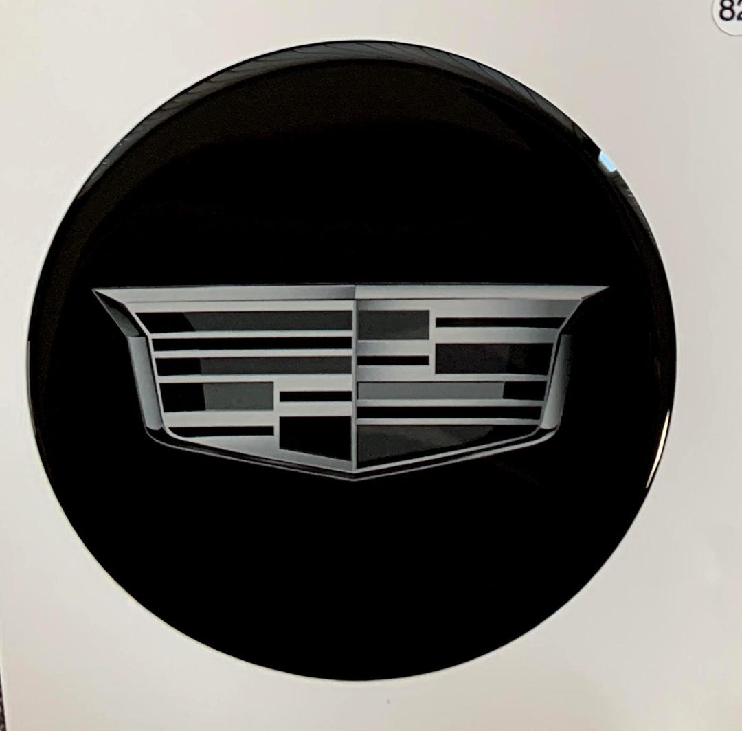 Custom Domed CADILLAC Wheel Center Cap Decal/premium Gloss Finish ...