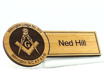 Masonic Name Badge - Etsy