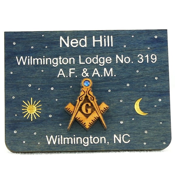 Masonic Name Badge - Etsy