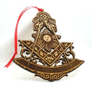 Masonic Past Master Christmas Ornament Wooden - Etsy
