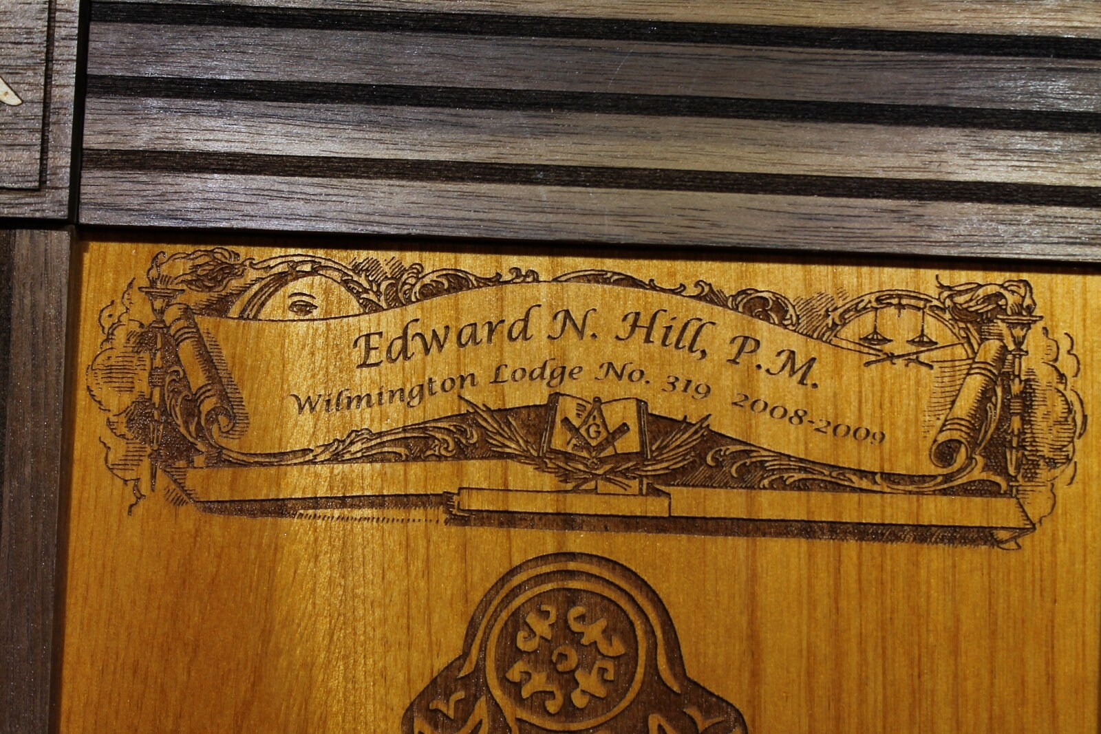 Masonic Past Master Plaque - Custom Wood Engraved - Etsy