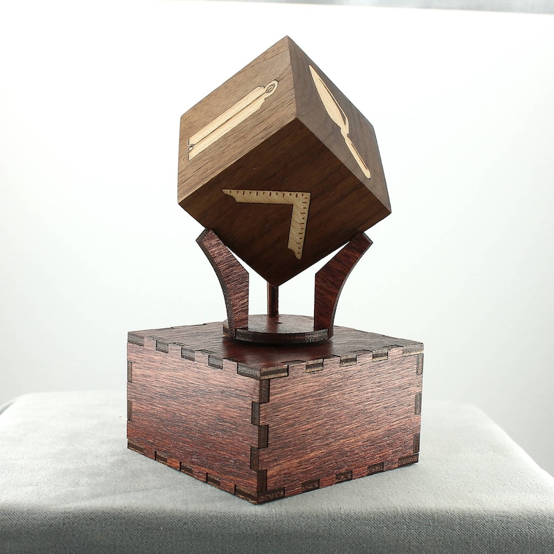 Masonic Wood Inlaid Cube Working Tools | Etsy