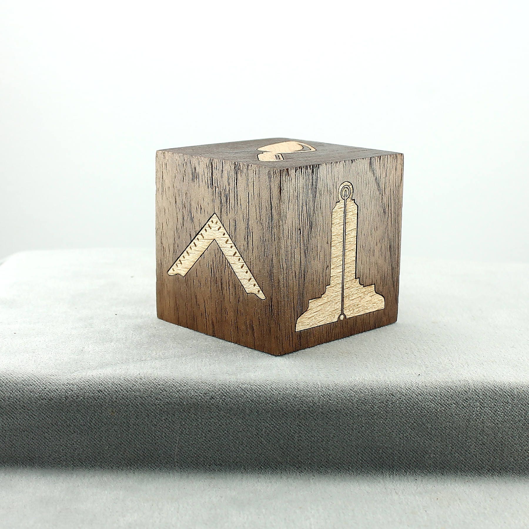 Masonic Wood Inlaid Cube Working Tools - Etsy Australia