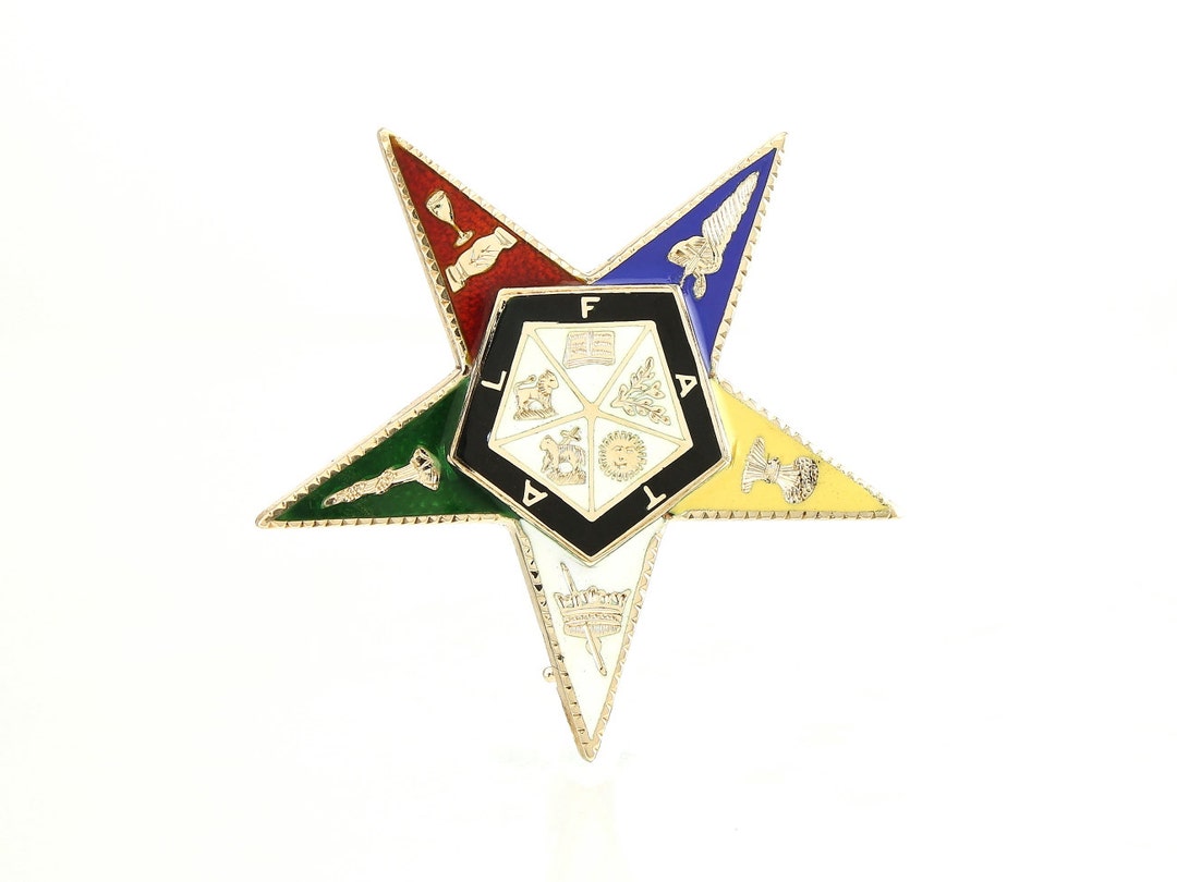Eastern Star 14K Pin OES Brooch Lapel Pin -vintage 1920 - Etsy