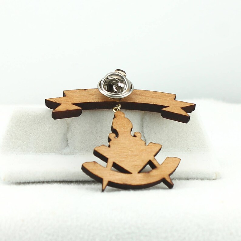 Masonic Past Master Pin Wooden With Jewel - Etsy