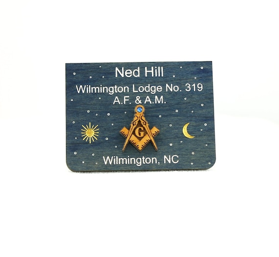 Masonic Name Tag Badge Starry Heavens Above | Etsy