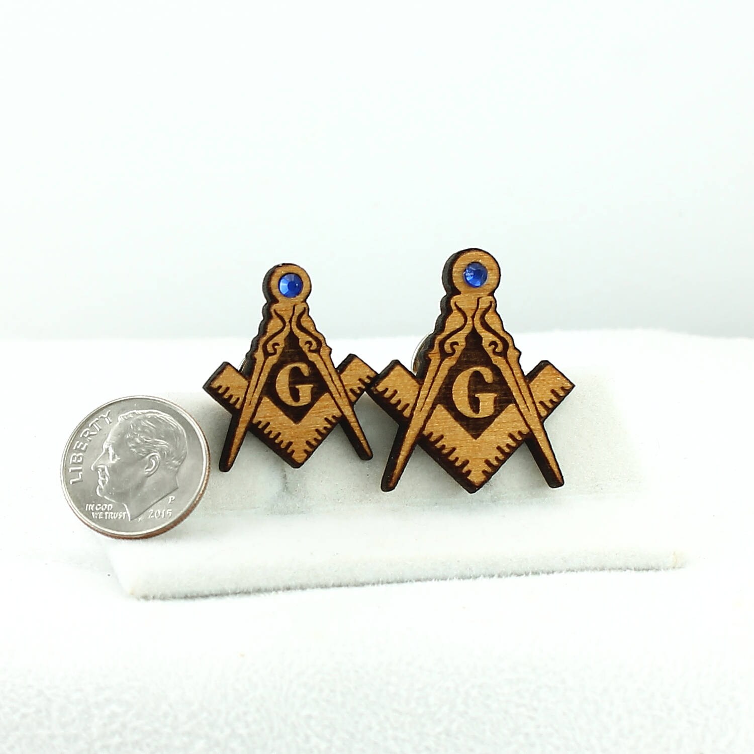 Masonic Pin / Button With Jewel - Etsy