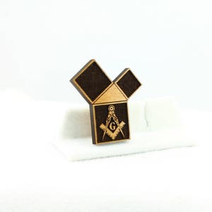Masonic Wooden Button / Pin - 47th Problem of Euclid - Etsy
