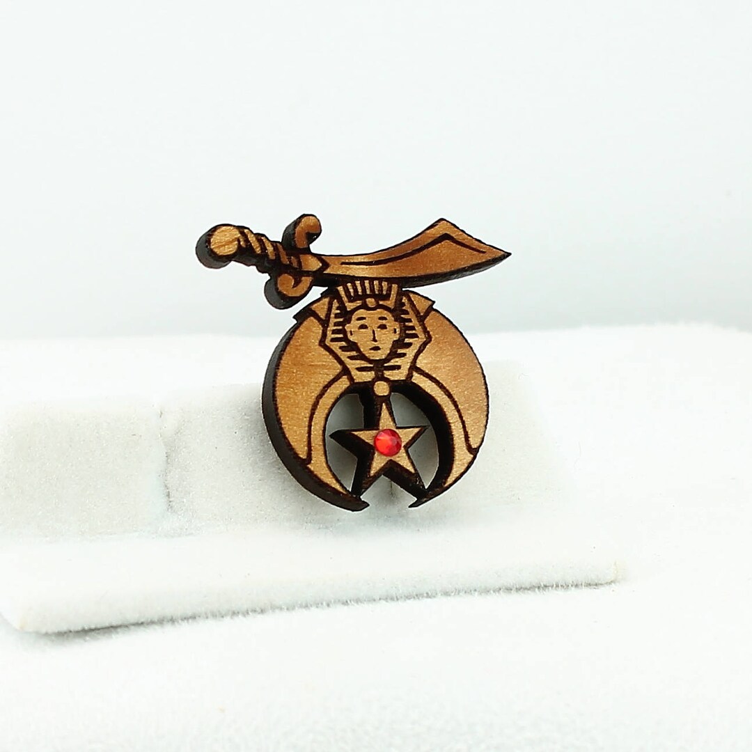 Shriner Wooden Button / Pin - Masonic - Etsy
