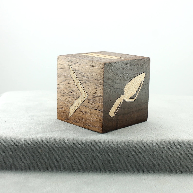 Masonic Wood Inlaid Cube Working Tools - Etsy