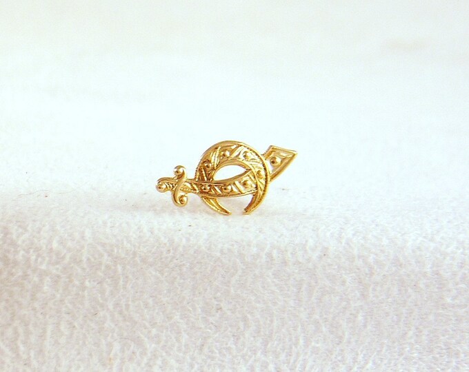 Vintage 14K Gold Masonic Shriner Lapel Pin - Etsy