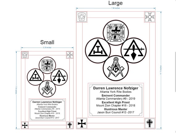 York Rite Logo Black And White