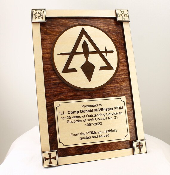 Cryptic Council Plaque Custom Wood Engraved - Etsy