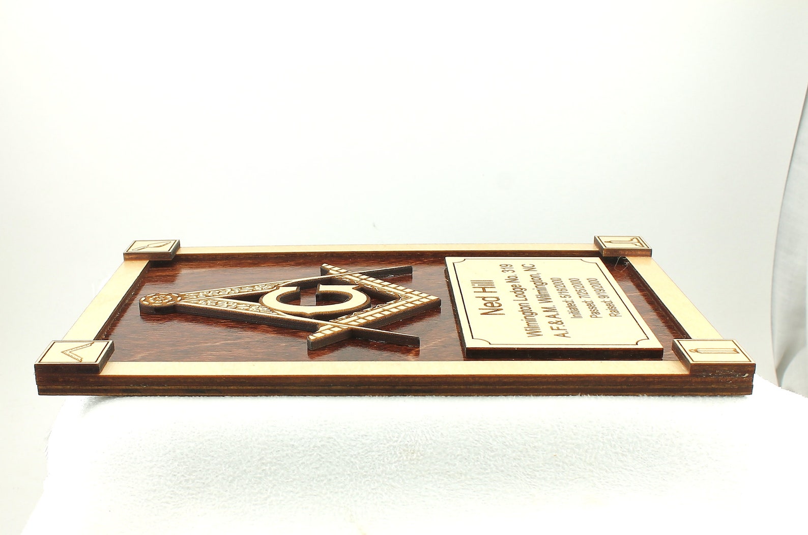 Masonic Plaque Custom Wood Engraved - Etsy