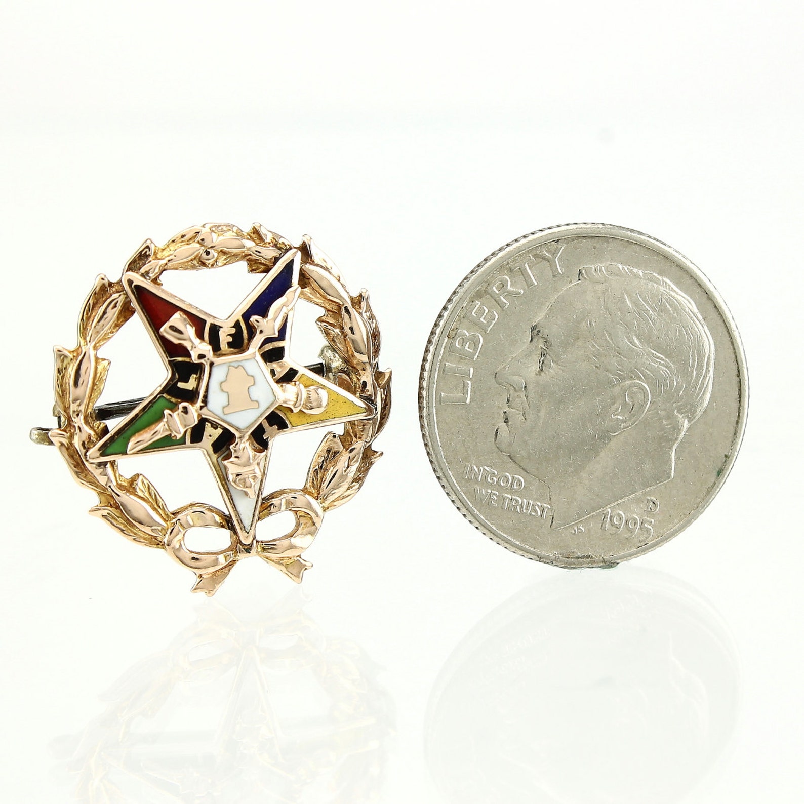 OES 10K Gold Pin Eastern Star Lapel Pin OES Brooch | Etsy