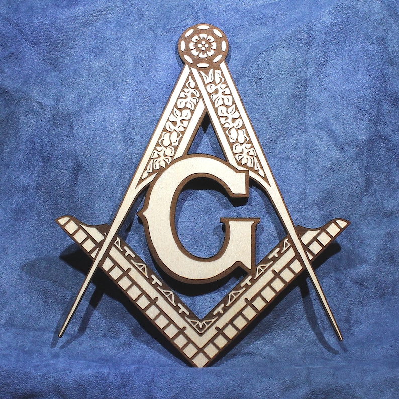 Masonic S&C - Large Wood Engraved - Etsy