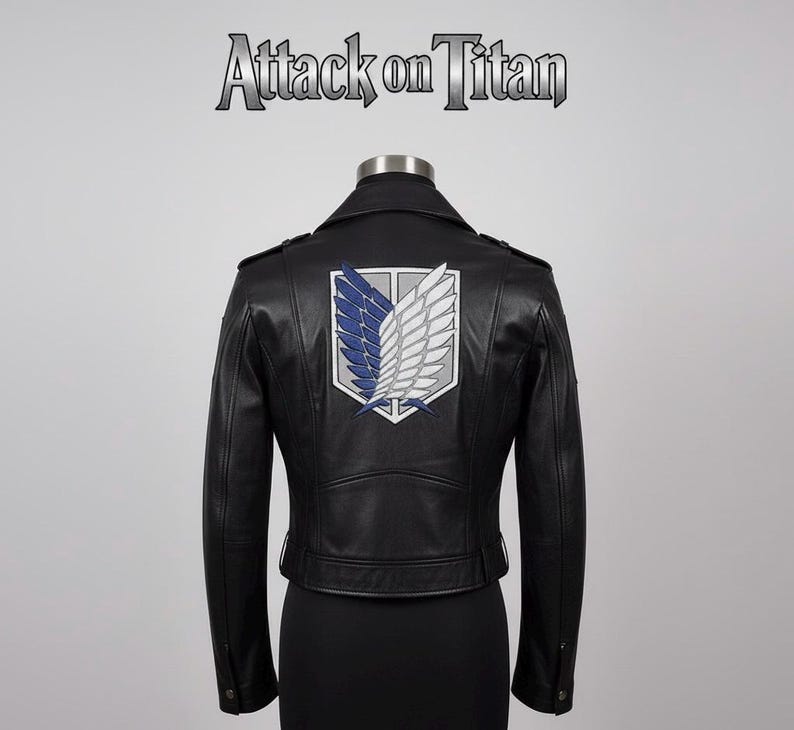 Attack On Titan Leather Jacket Survey Corps Costume Aot Cosplay
