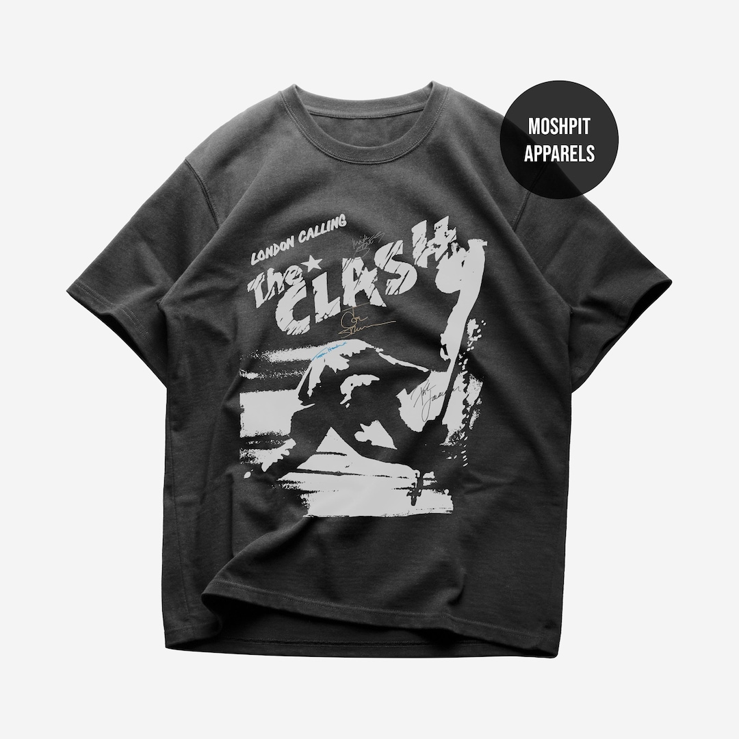 The Clash T-shirt - Rock Music Shirt - London Calling Album Shirt ...