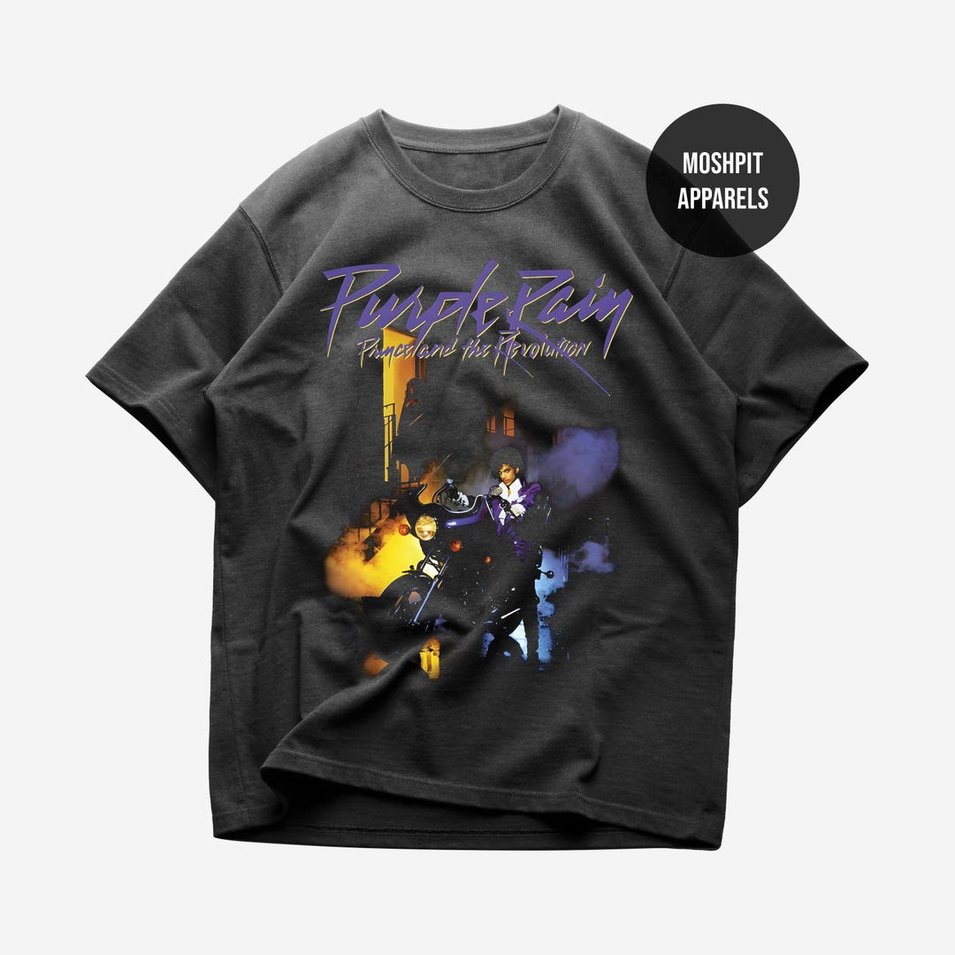 Prince T-shirt - Rock Music Shirt - Purple Rain Album Shirt - Diamonds ...
