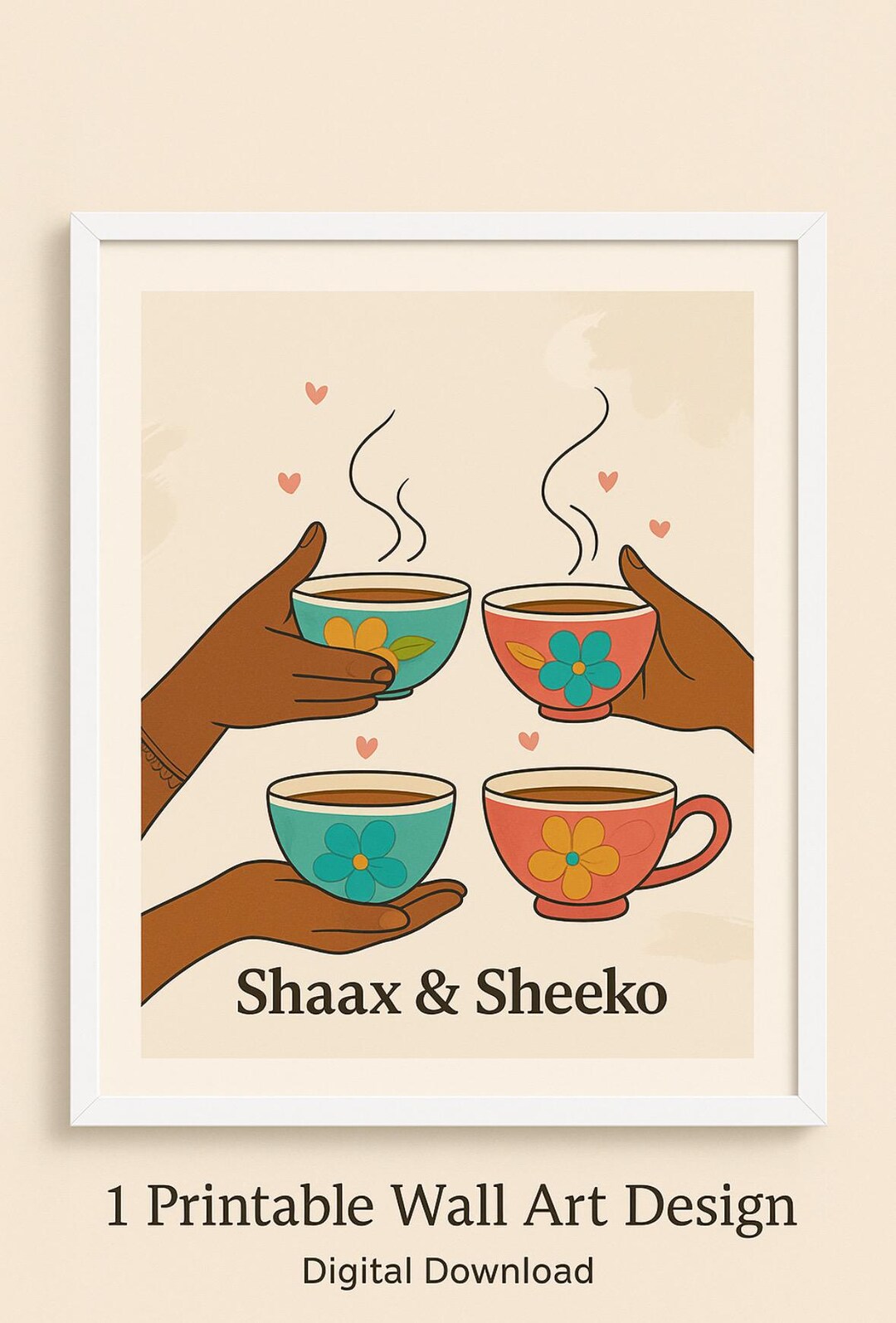 Somali Tea Printable Wall Art – Shaax & Sheeko – Muslim Kitchen Digital ...