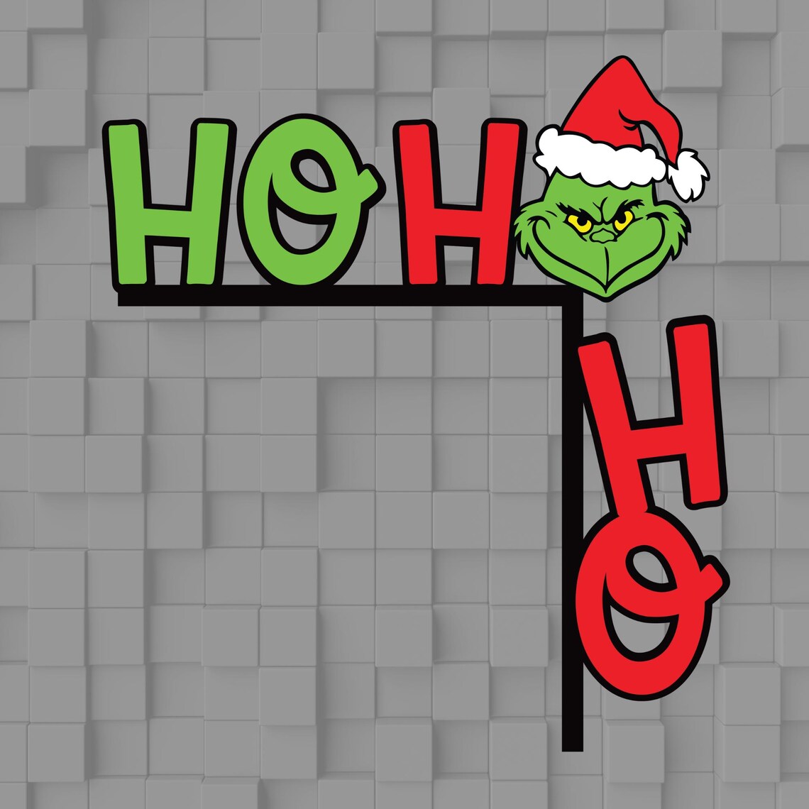 Christmas Door Corner SVG Bundle | Grinch Festive Frame (digital ...