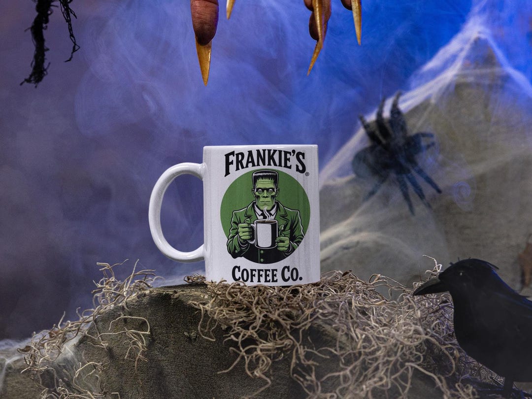 Funny Frankenstein Halloween Mug: Festive Ceramic Coffee Cup - Etsy