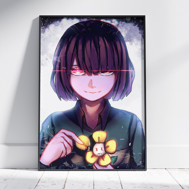 Undertale Poster | Frisk Wall Art | Unframed Canvas Print | Game Gift ...