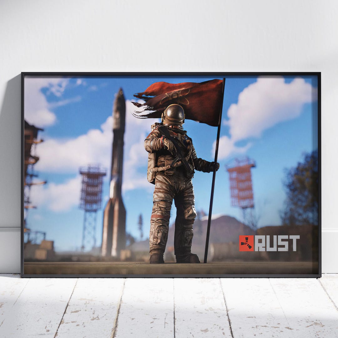 Rust Poster | Survival Game Wall Art | Unframed Canvas Print | Game ...
