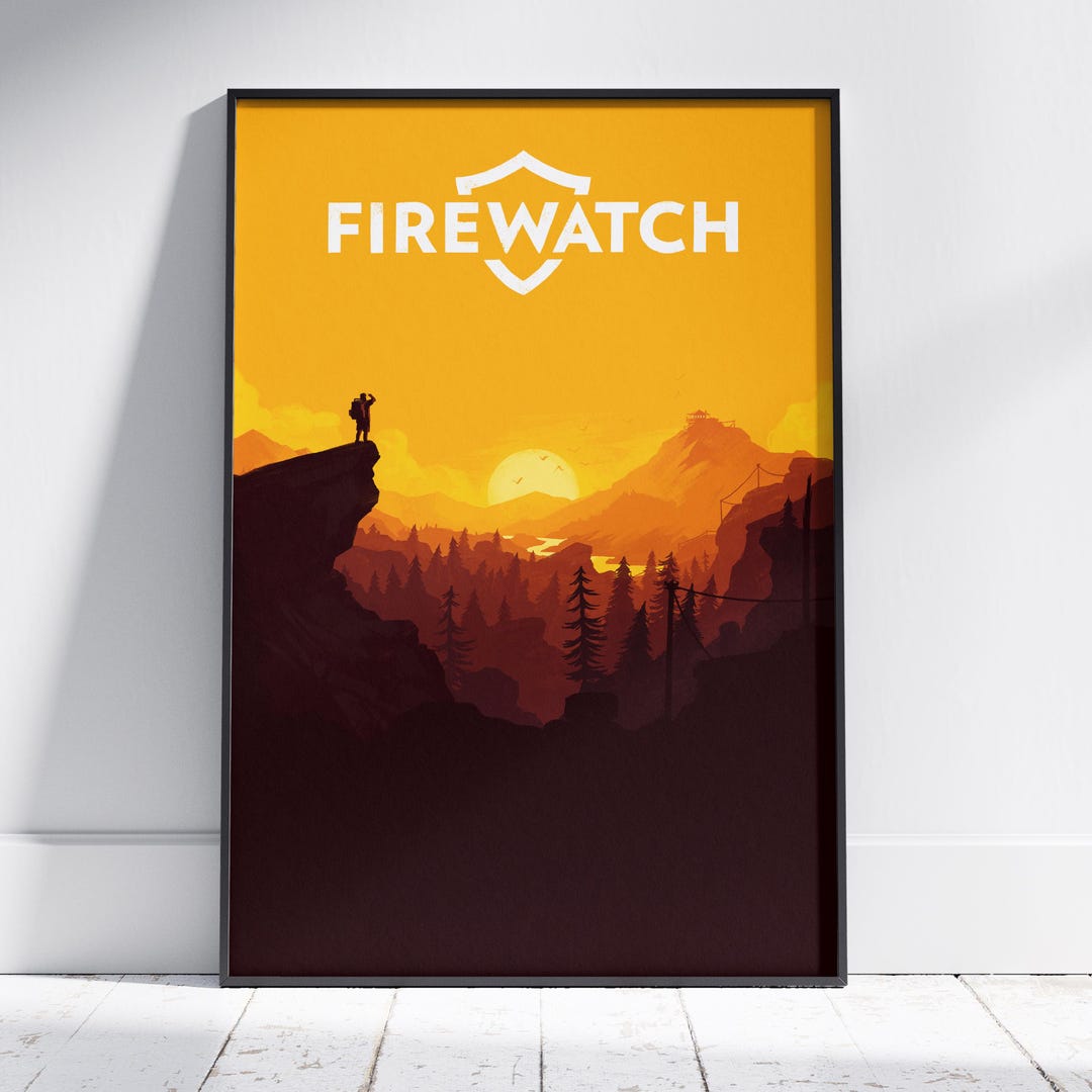 Firewatch Poster | Adventure Game Wall Art | Unframed Canvas Print ...
