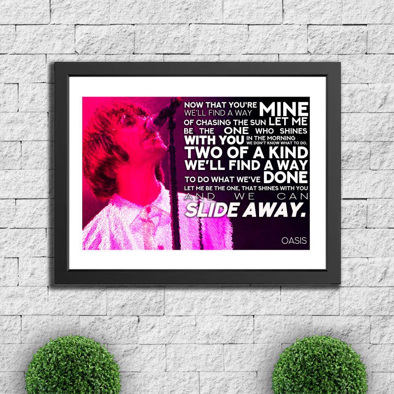 Slide Away Oasis Prints - Etsy UK