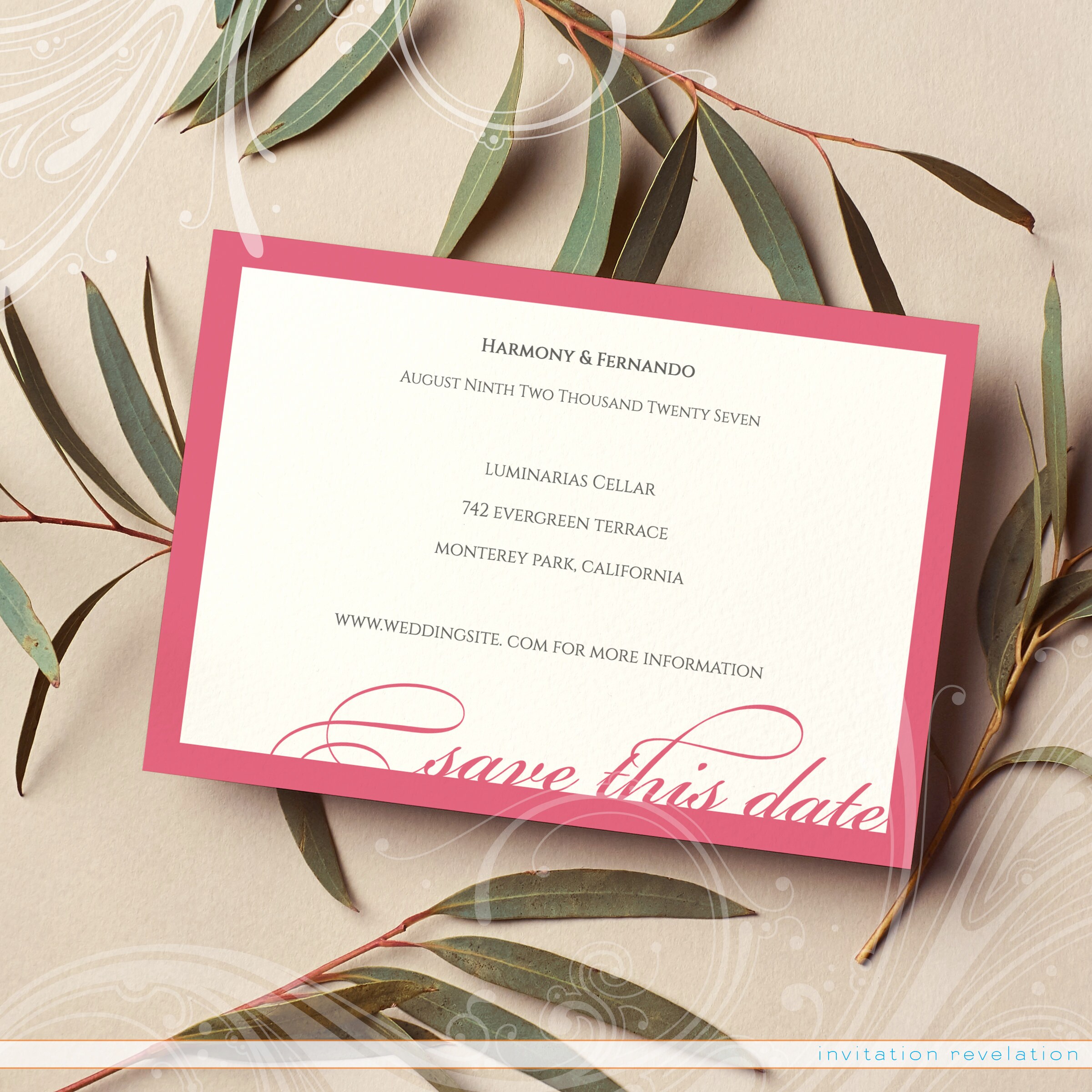 Celebrate Save the Date, Printable Wedding, Card Template, Formal Save ...