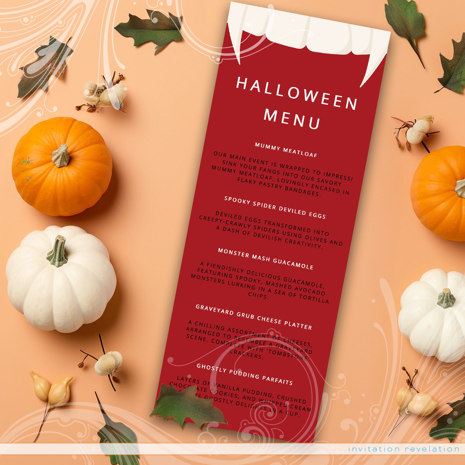 Just a Bite Menu Vampire Menu Halloween Menu Halloween - Etsy