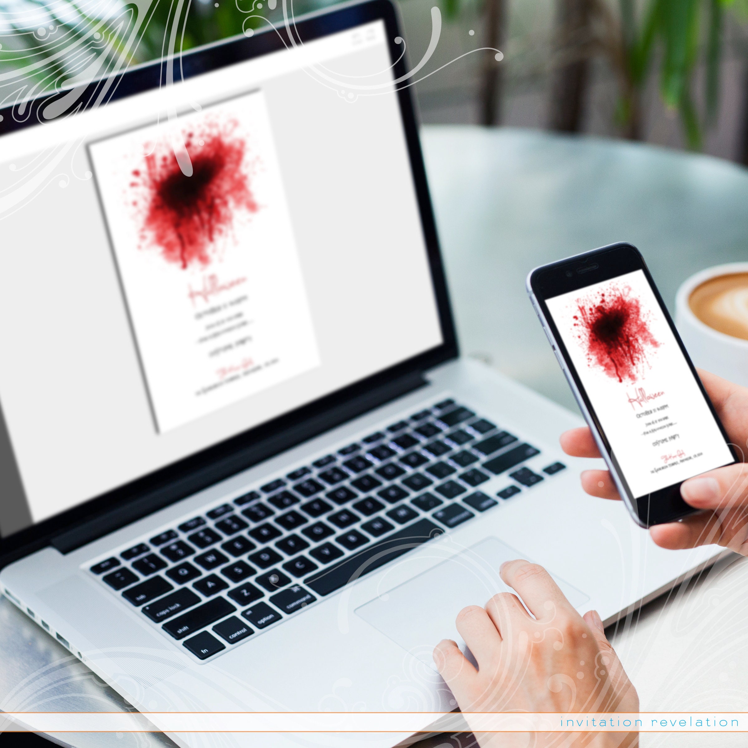 Bloody Invitation, Scary Invitation, Halloween Invitation, Halloween ...