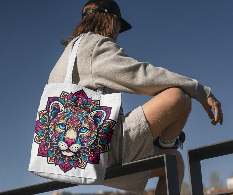 Puma Mandala Printable – Tribal Jungle Wall Art, Boho Animal Design ...