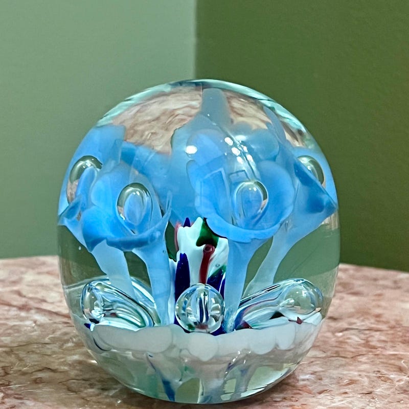 Flower Paperweight - Etsy