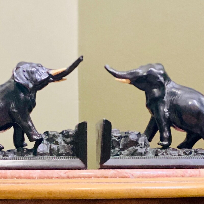 Elephant Bookends - Etsy
