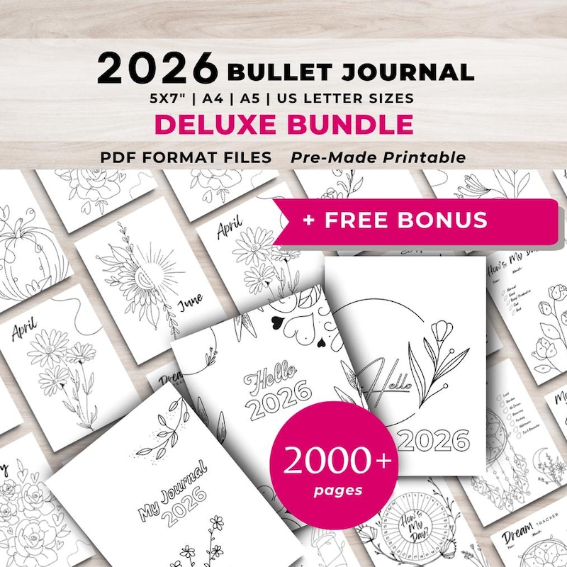 2000 Page Journal - Etsy