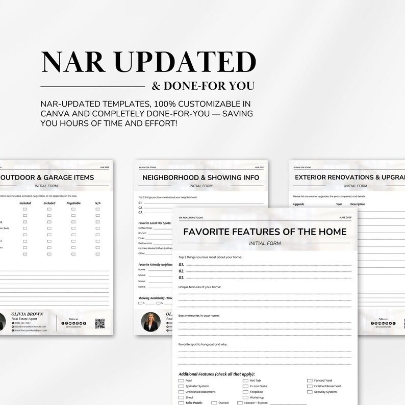 Real Estate Buyer Seller Questionnaire, Editable Intake Forms for ...