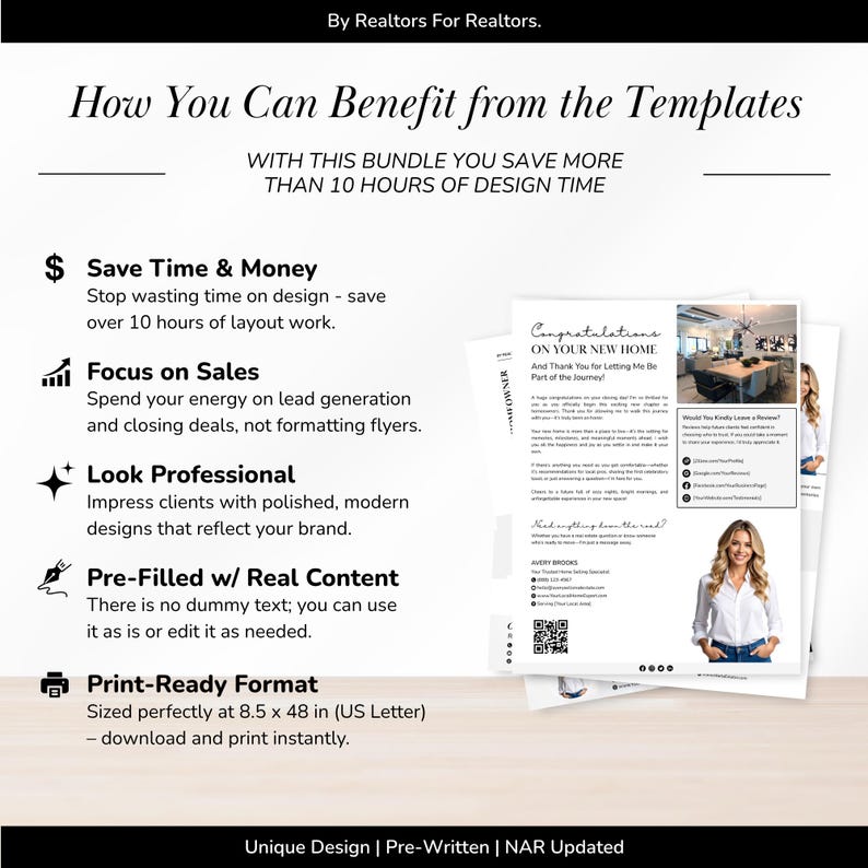 Buyer Closing Letter Templates for Realtors, Canva Client Follow-up ...