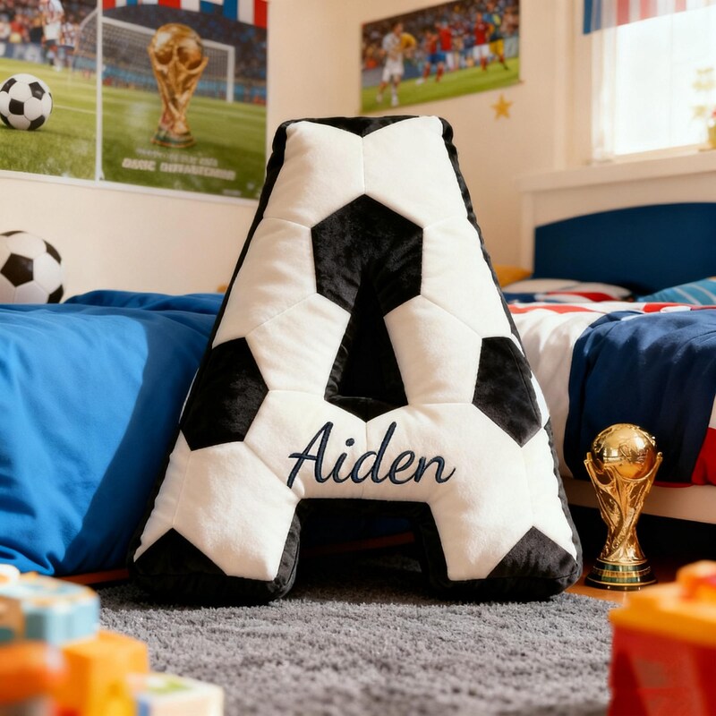 Custom Soccer Ball Pillow - Etsy