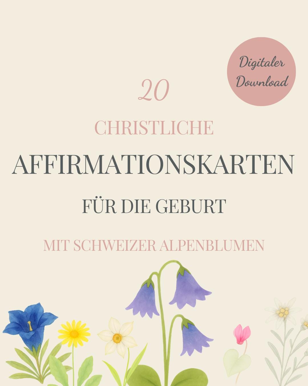 Christian Affirmation Cards for Birth – Hypnobirthing Birth Cards ...