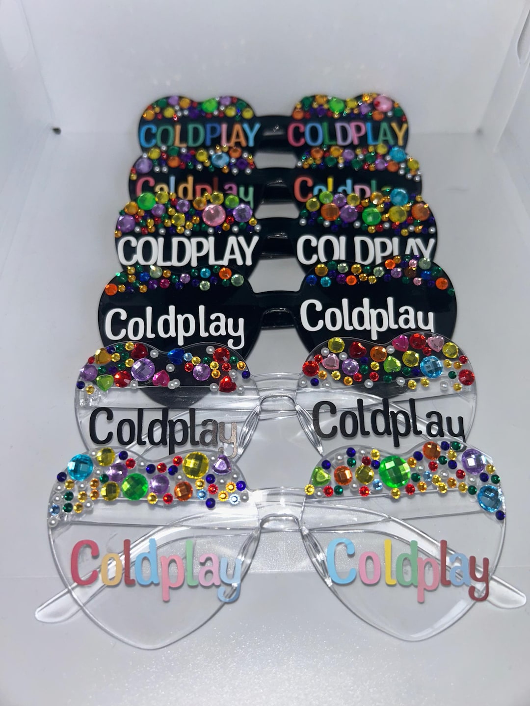 Coldplay Customized Concert Glasses - Etsy UK